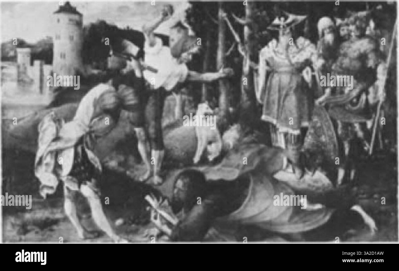 This painting by Adriaen Ysenbrant showcases his use of exaggerated ...