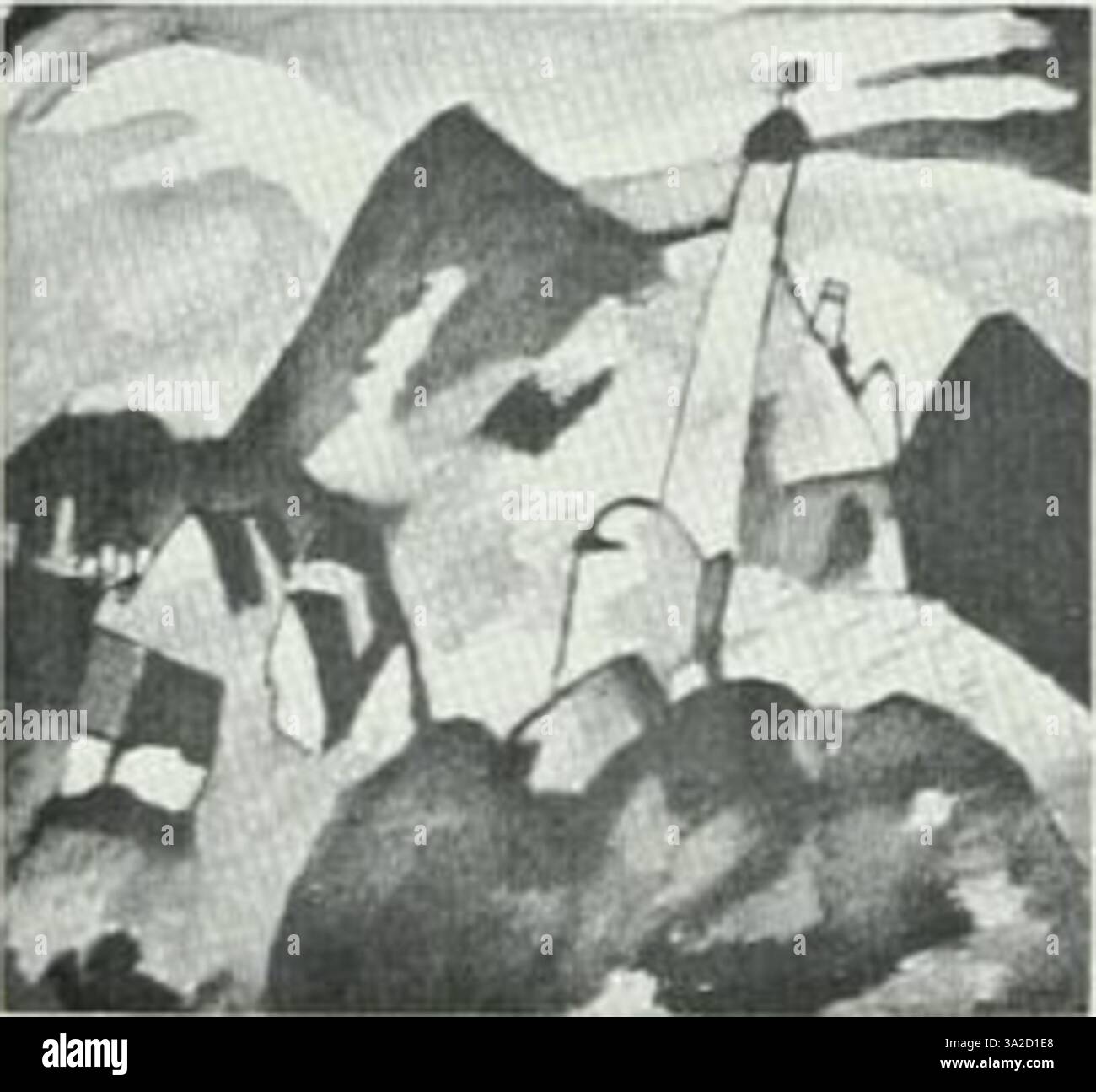 Kandinsky’s abstract composition uses bold colors and geometric forms ...