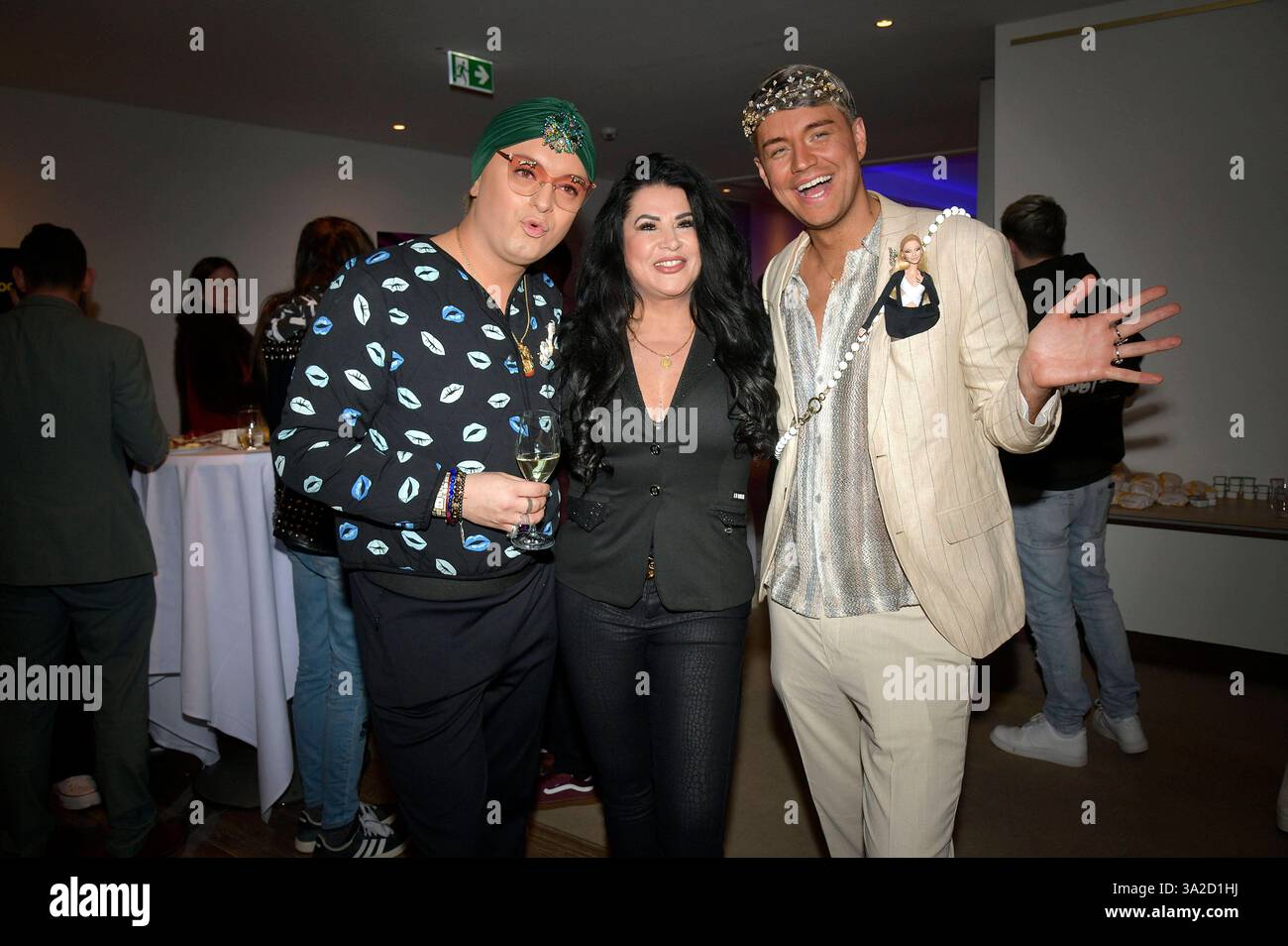 Julian F.M. Stoeckel, Iris Klein und Marcell Damaschke beim Public ...