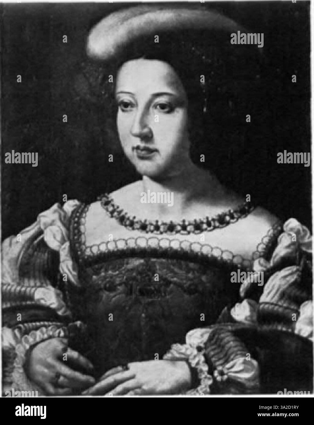 This portrait of Mencia de Mendoza, painted between 1500 and 1550 ...