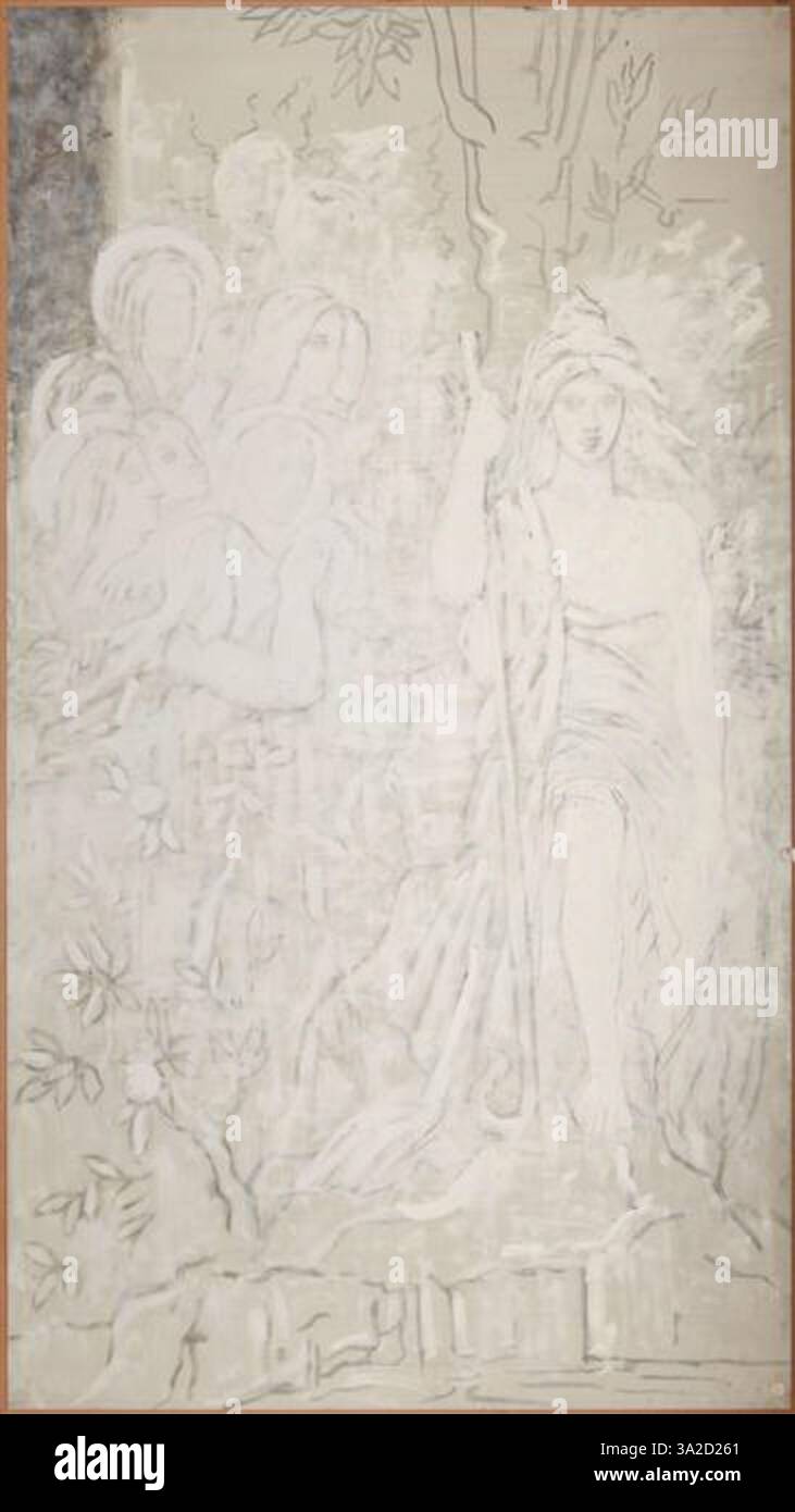 This study by Gustave Moreau illustrates the Greek poet Hesiod ...