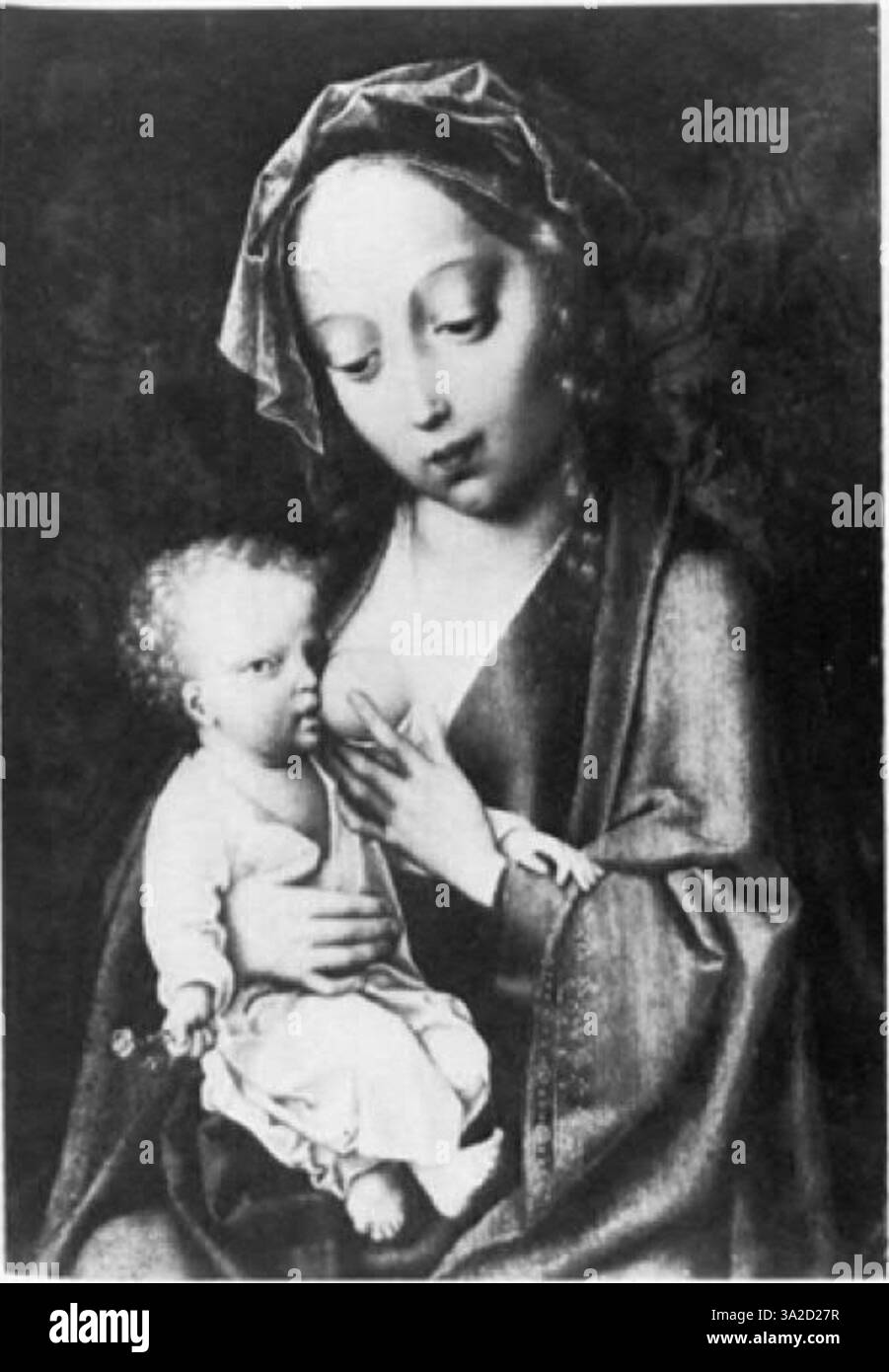 This oil on panel by Joos van Cleve, Jan Provost, and Joachim Patenier depicts a religious scene ...