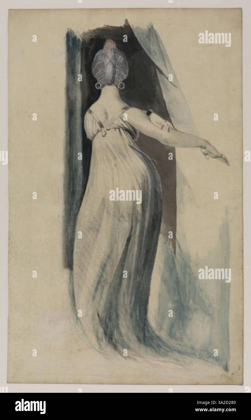 This study by Fuseli depicts the back view of a full-length female ...