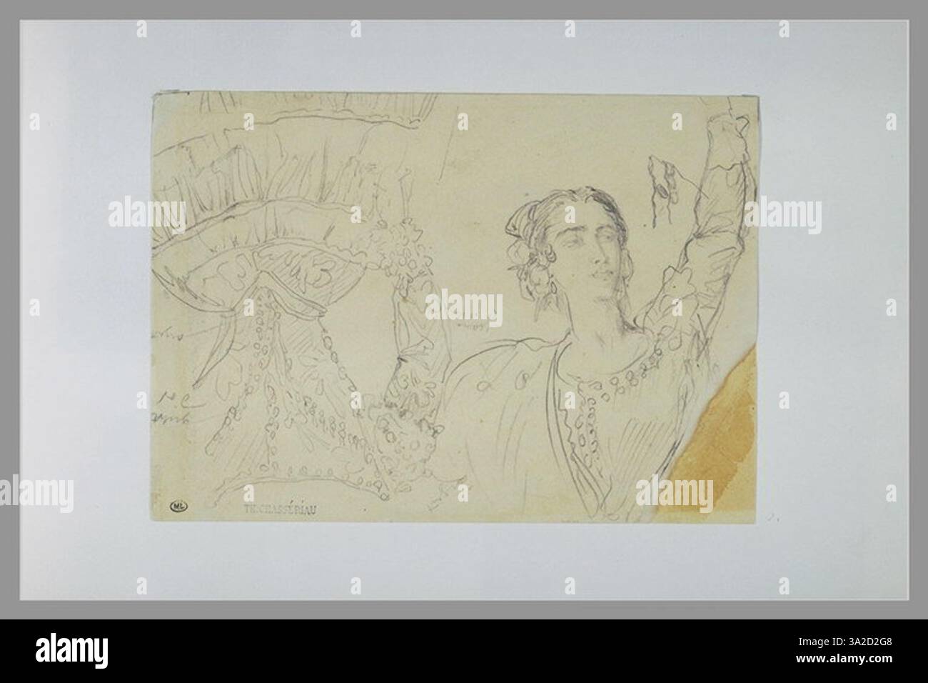 This work depicts a study of a Spanish dancer, capturing the fluidity ...