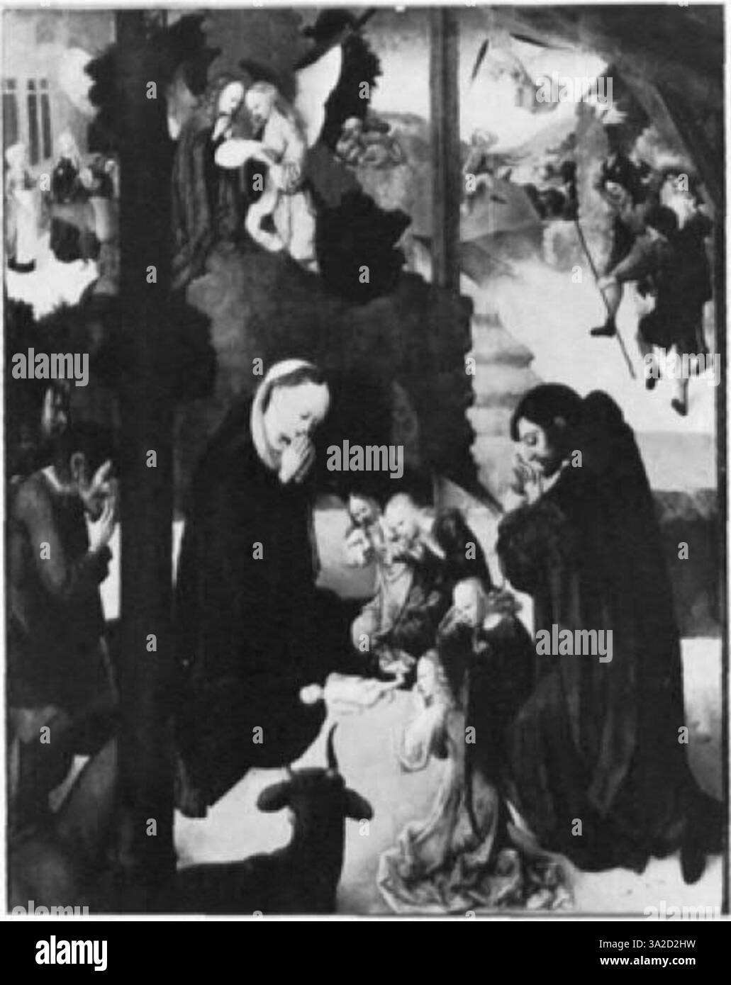 This piece features early Netherlandish painting techniques, with ...