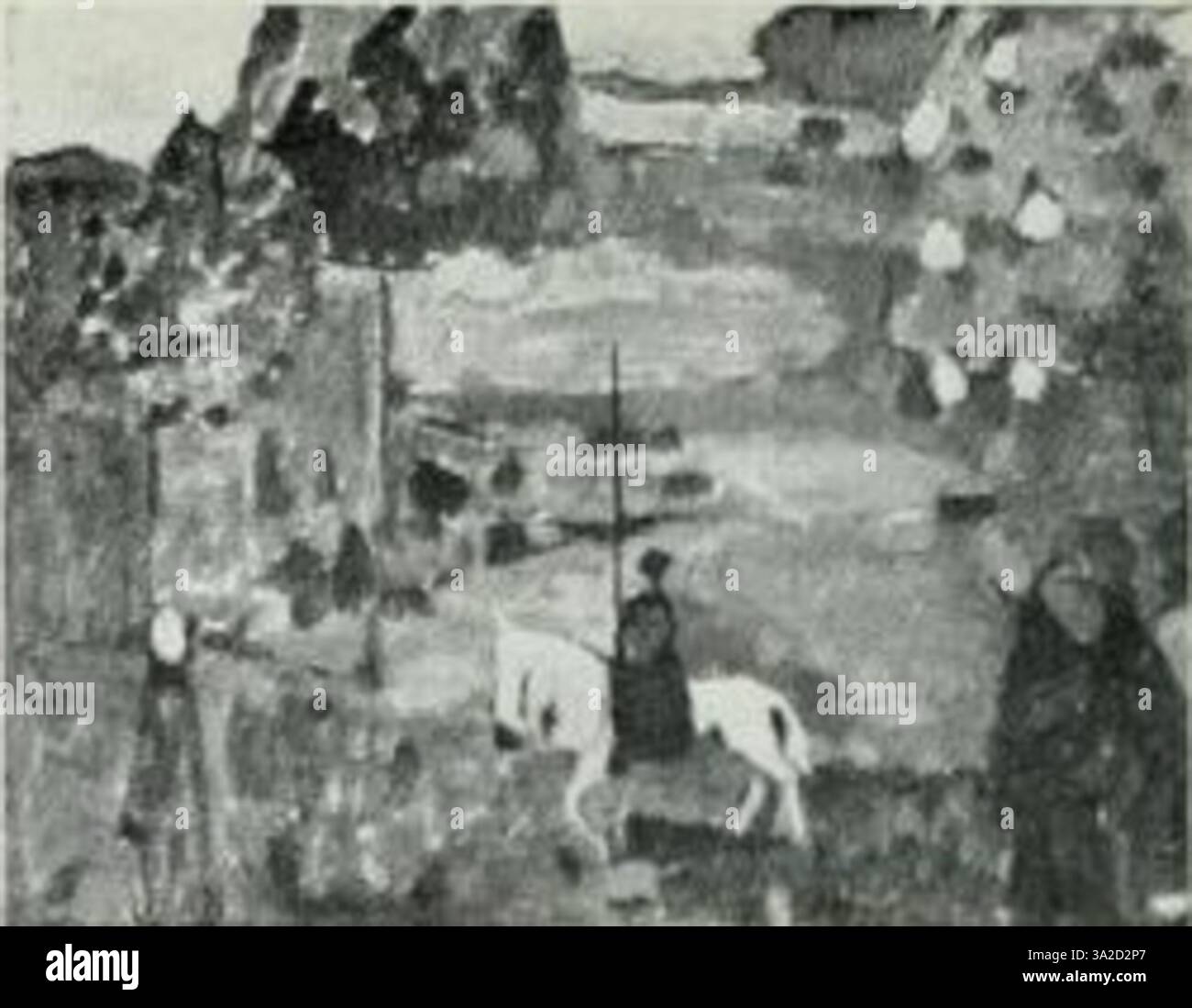 This abstract work by Wassily Kandinsky highlights the use of bold ...