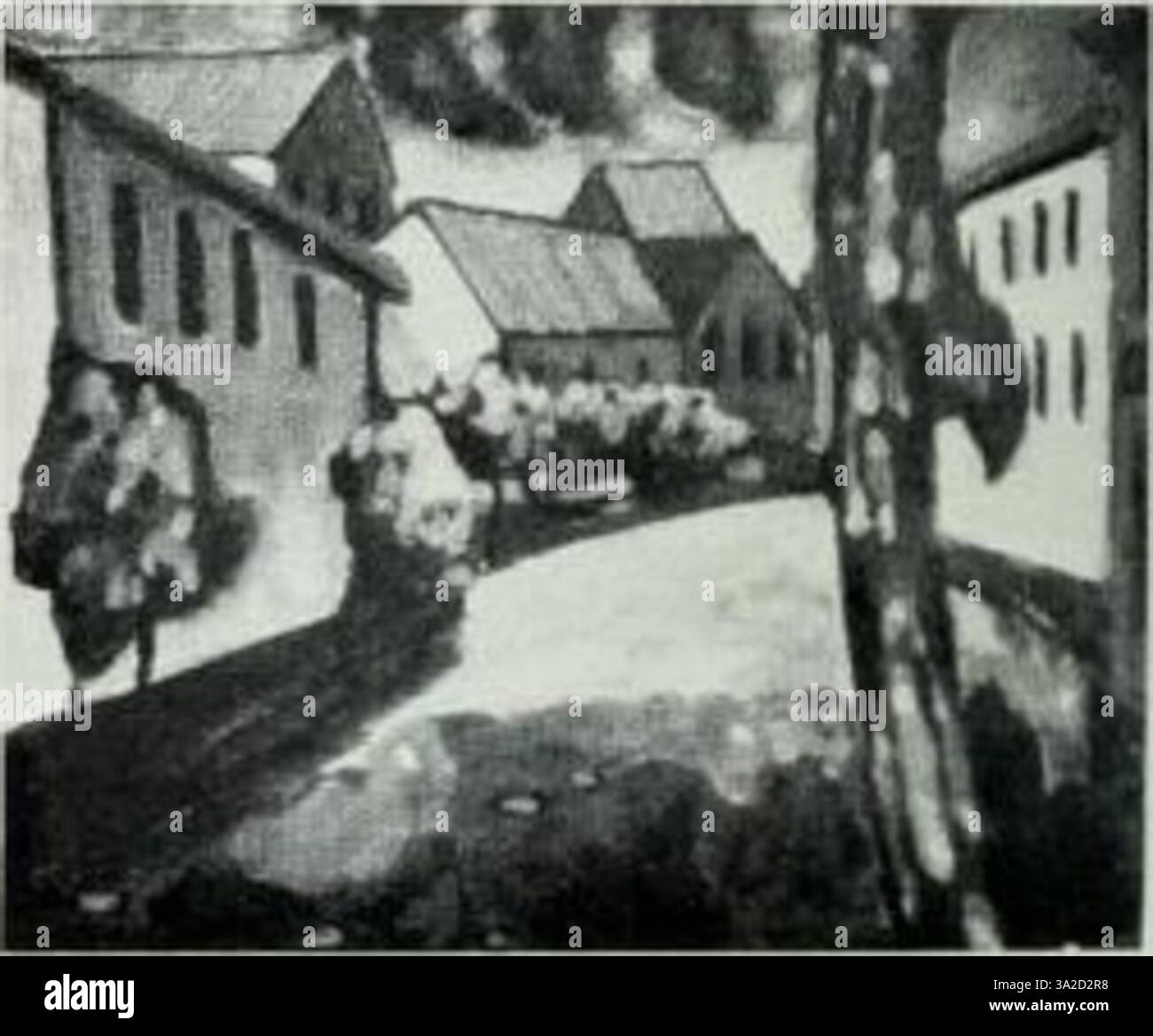 In this abstract piece, Kandinsky employs geometric shapes and a vivid ...