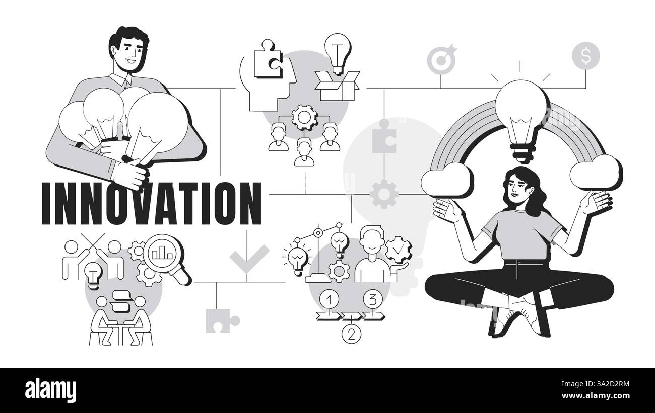Innovation banner conceptual illustration Stock Vector Image & Art - Alamy