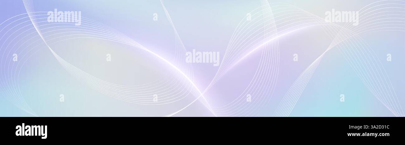White wavy lines abstract background - smooth curved stripes, dynamic ...