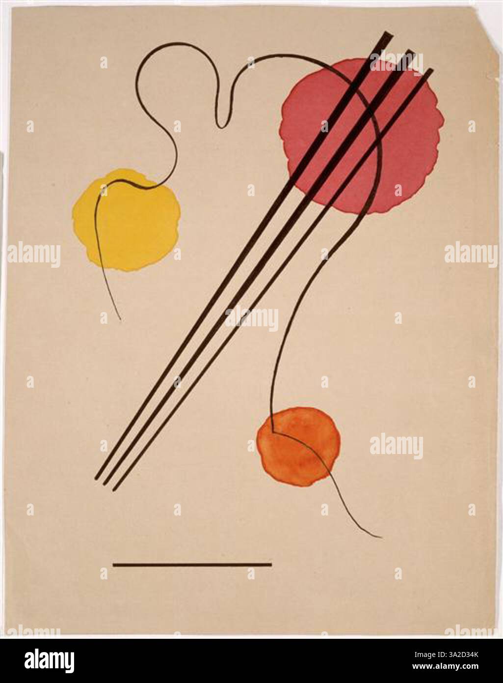 'Untitled' by Wassily Kandinsky is an abstract composition that ...