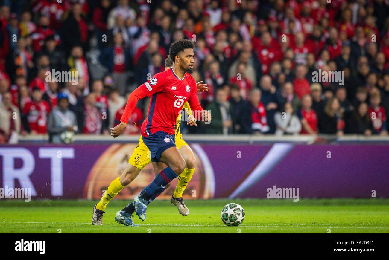 Lille, Germany. 12th Mar 2025. Alexsandro Ribeiro (Lille) OSC Lille ...