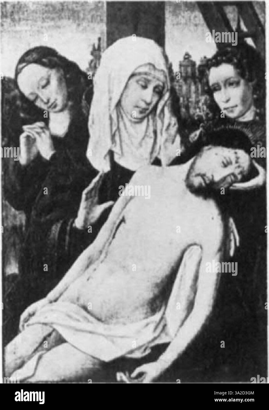 This work by Joos van Cleve, Jan Provost, and Joachim Patenier showcases religious figures in a ...