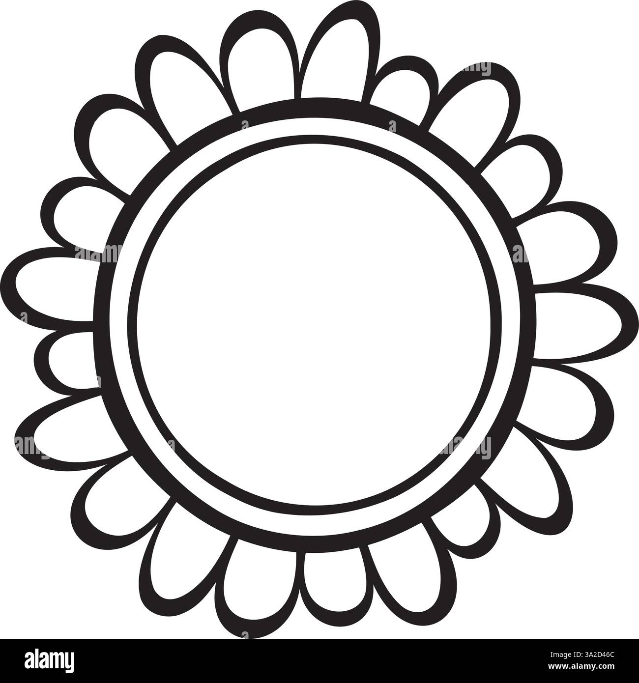 Vector illustration made with lines creating a circular border Stock ...