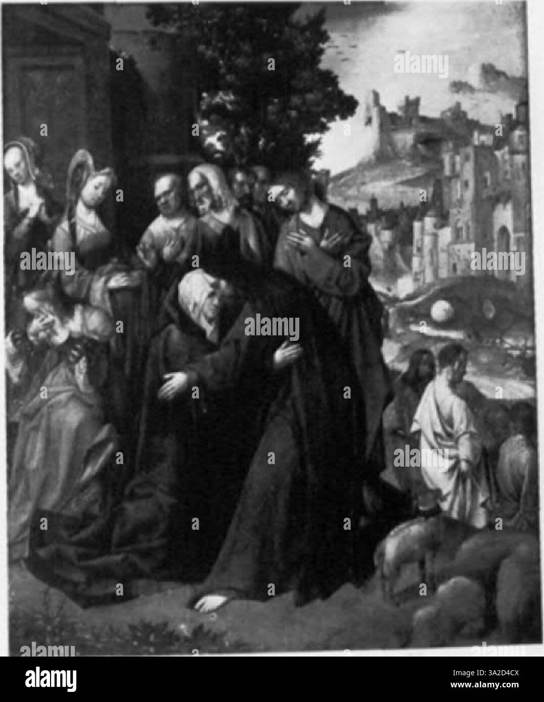 This Northern Renaissance painting emphasizes religious iconography ...