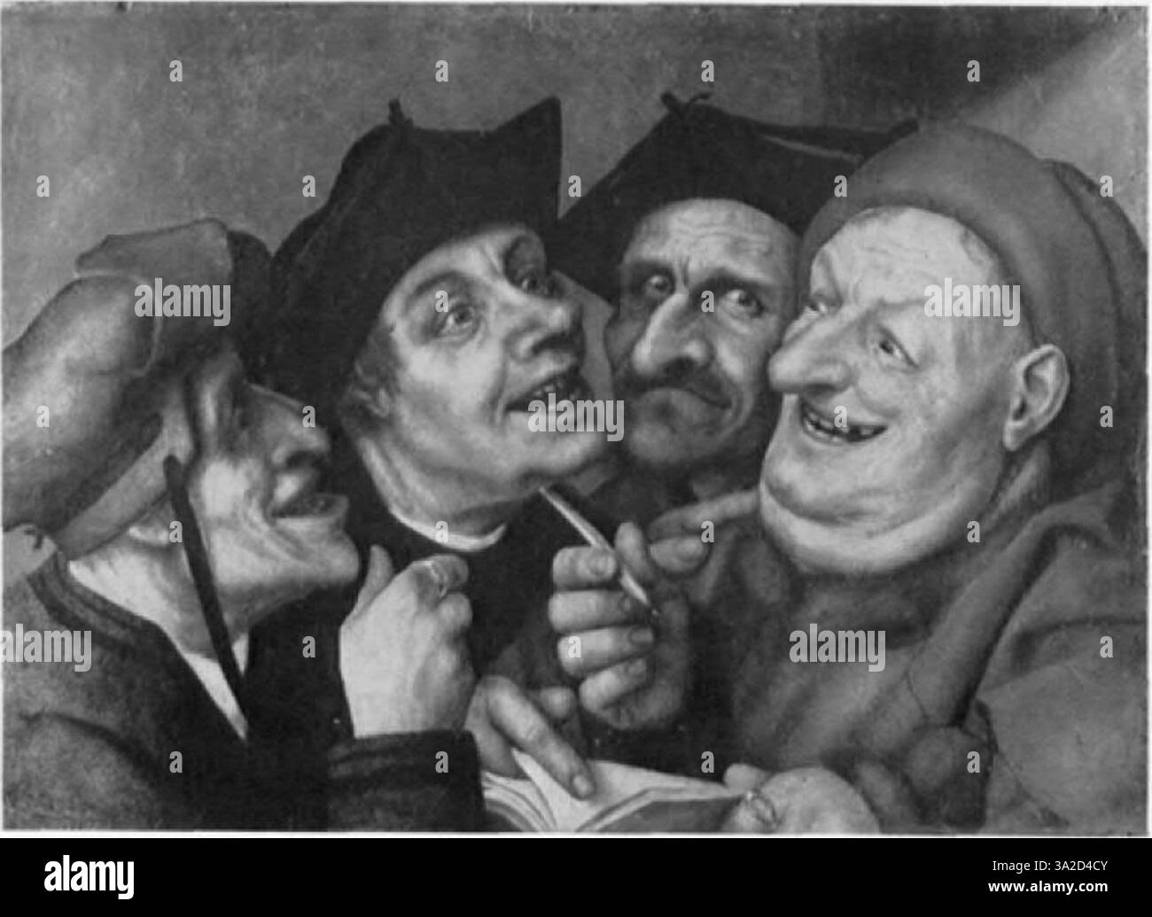 In this painting, Massys employs his signature technique of fine ...