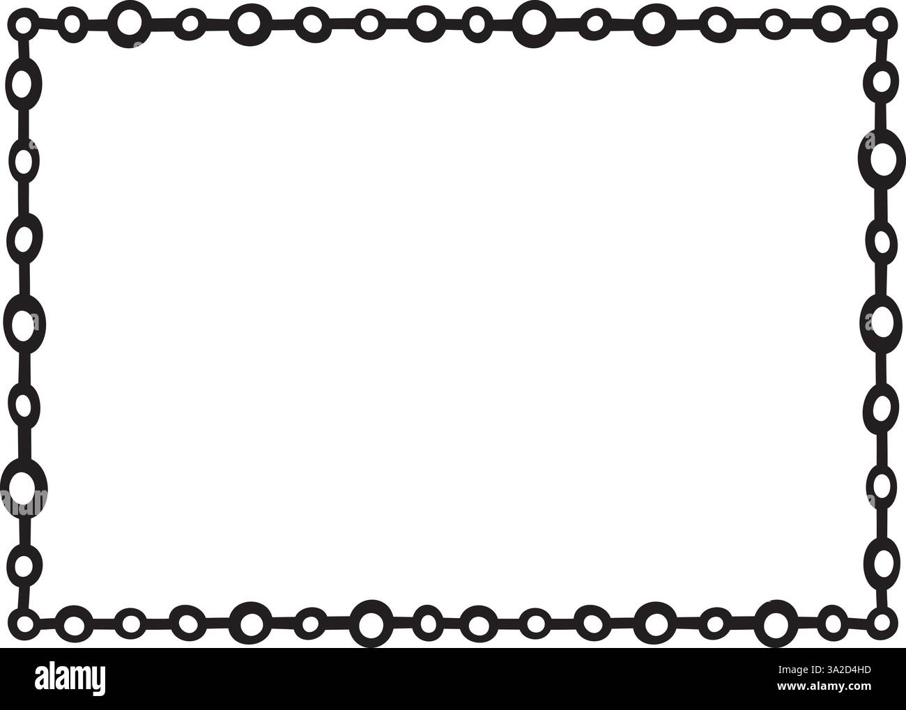 Vector illustration made with lines and dots creating a rectangular ...