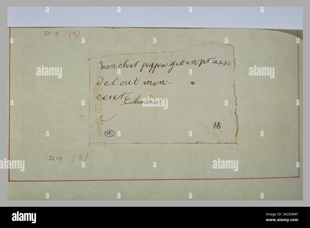 This letter showcases Théodore Chassériau’s written correspondence with ...