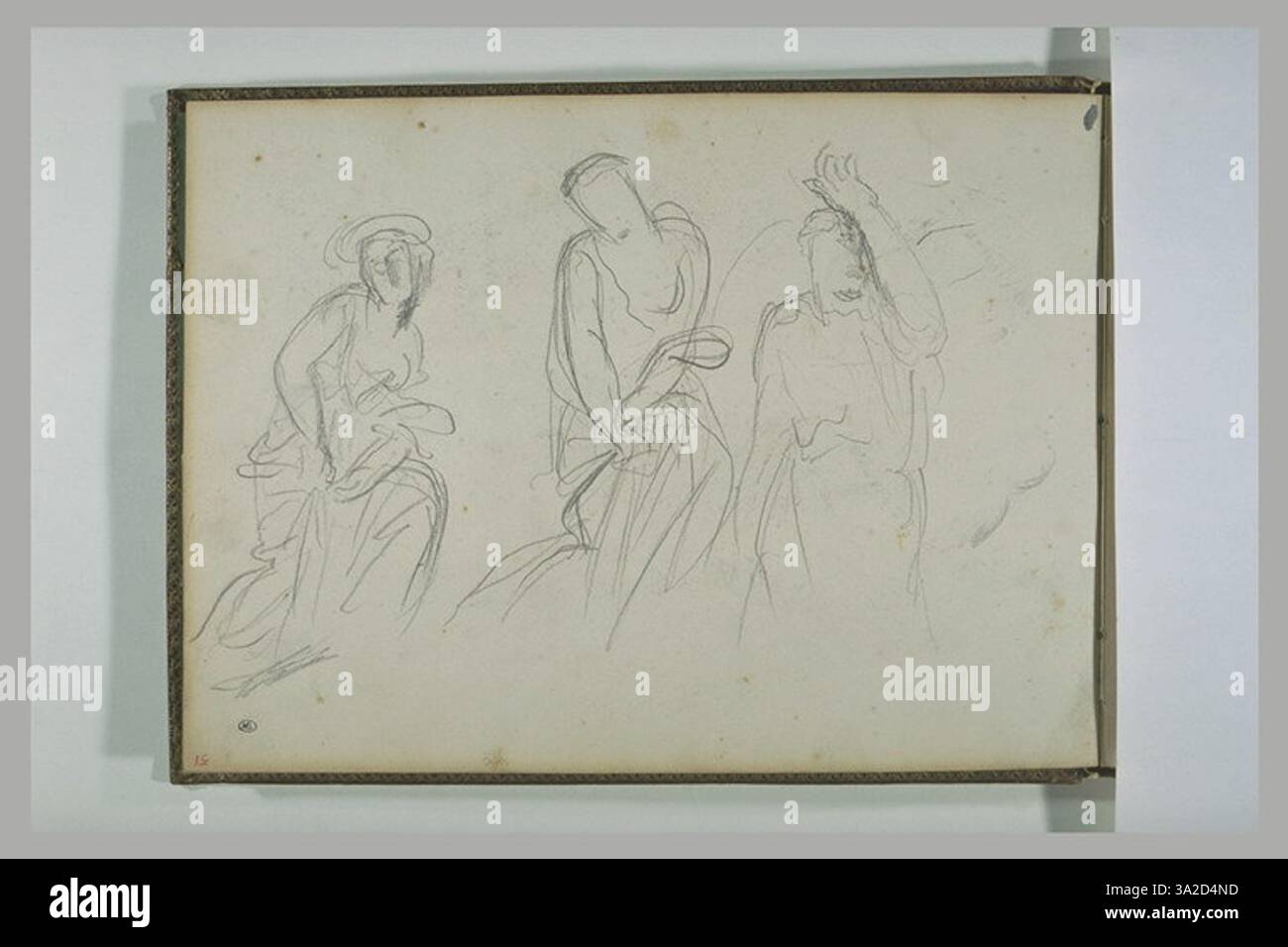 In this artwork, Chassériau presents a figure study in a naturalistic ...