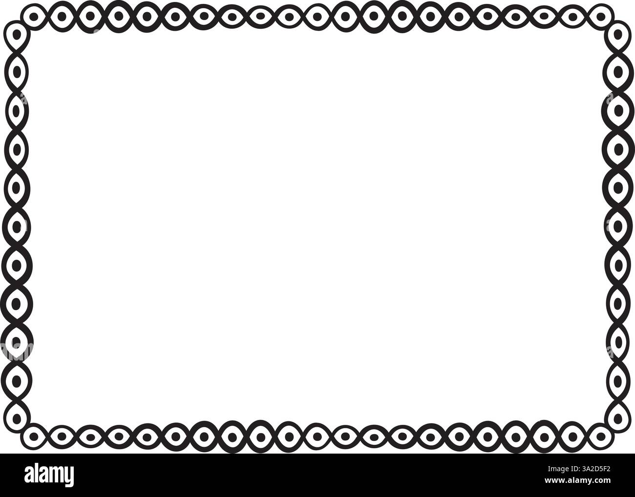 Vector illustration made with lines and dots creating a rectangular ...