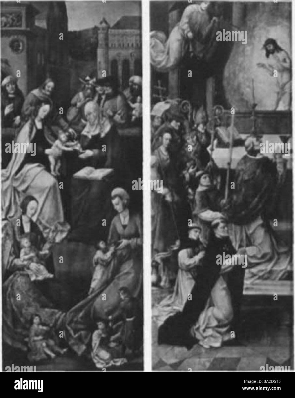 Adriaen Ysenbrant's work here reflects the Antwerp Mannerist style with ...