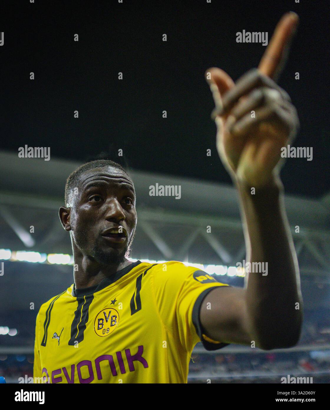 Lille, Germany. 12th Mar 2025. Serhou Guirassy (BvB) OSC Lille ...