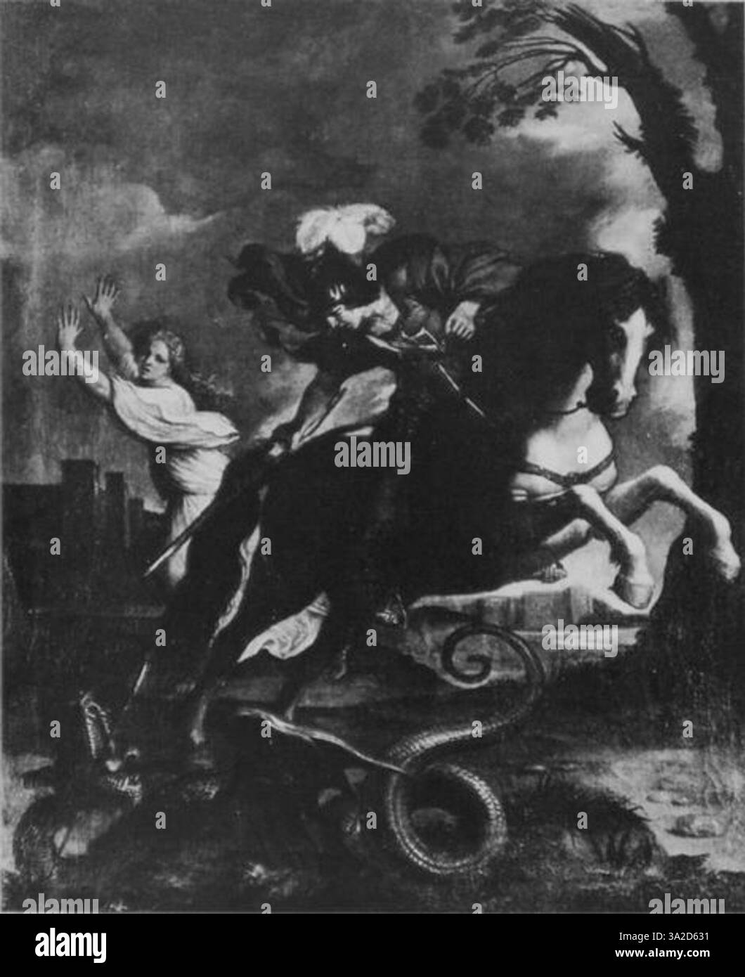 Guercino’s 1639 'St. George and the Dragon', now lost, depicted the ...