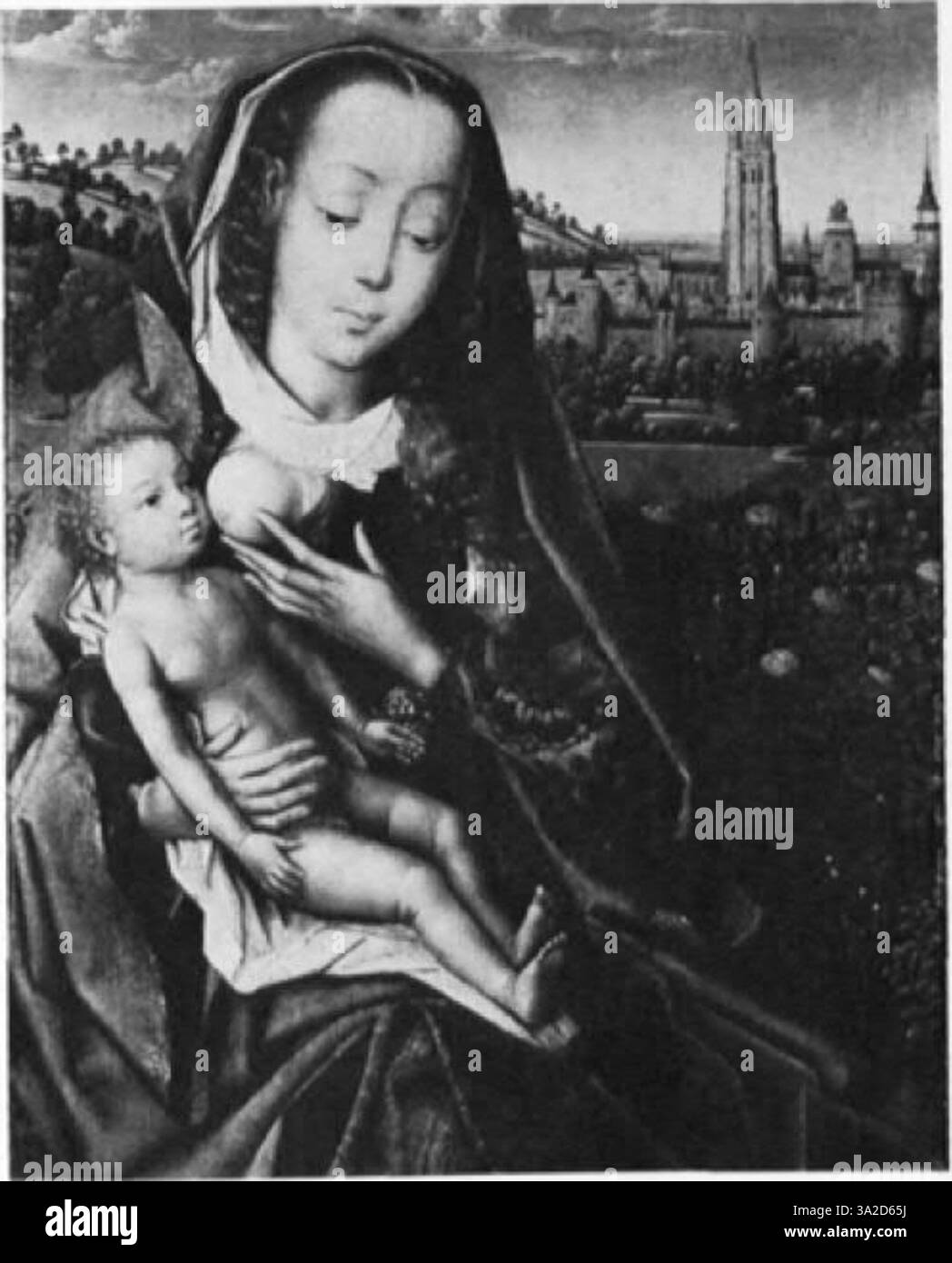 Memlinc and Gerard David depict a sacred theme with an emphasis on ...