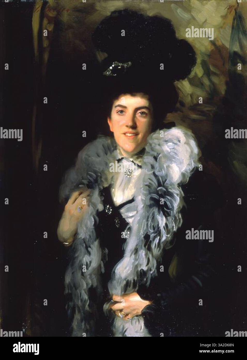 'Mrs J.W. Crombie' by John Singer Sargent is a portrait of Minna Watson ...