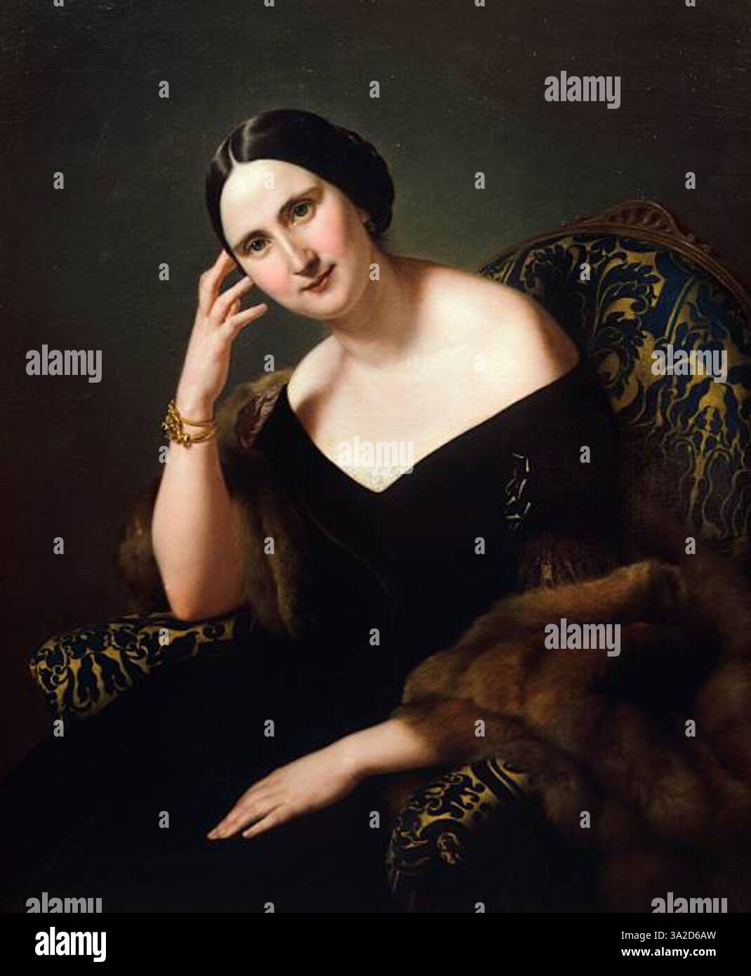 This 1842 portrait by Francesco Hayez depicts Caterina Bonvicini ...