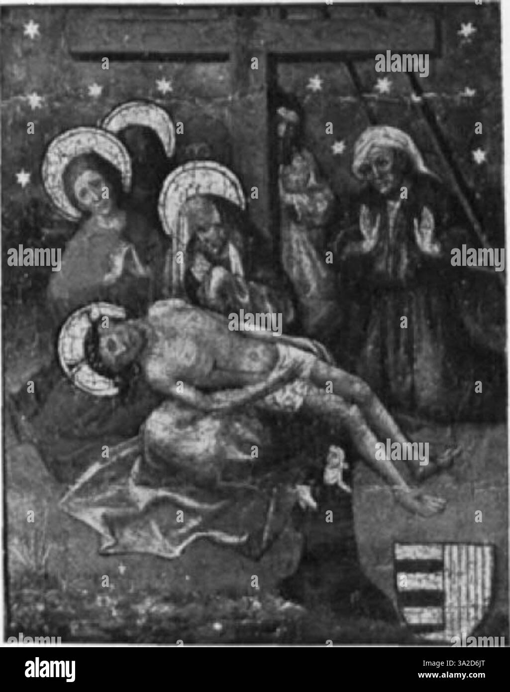 This image shows figures captured in a moment of prayer, with their ...