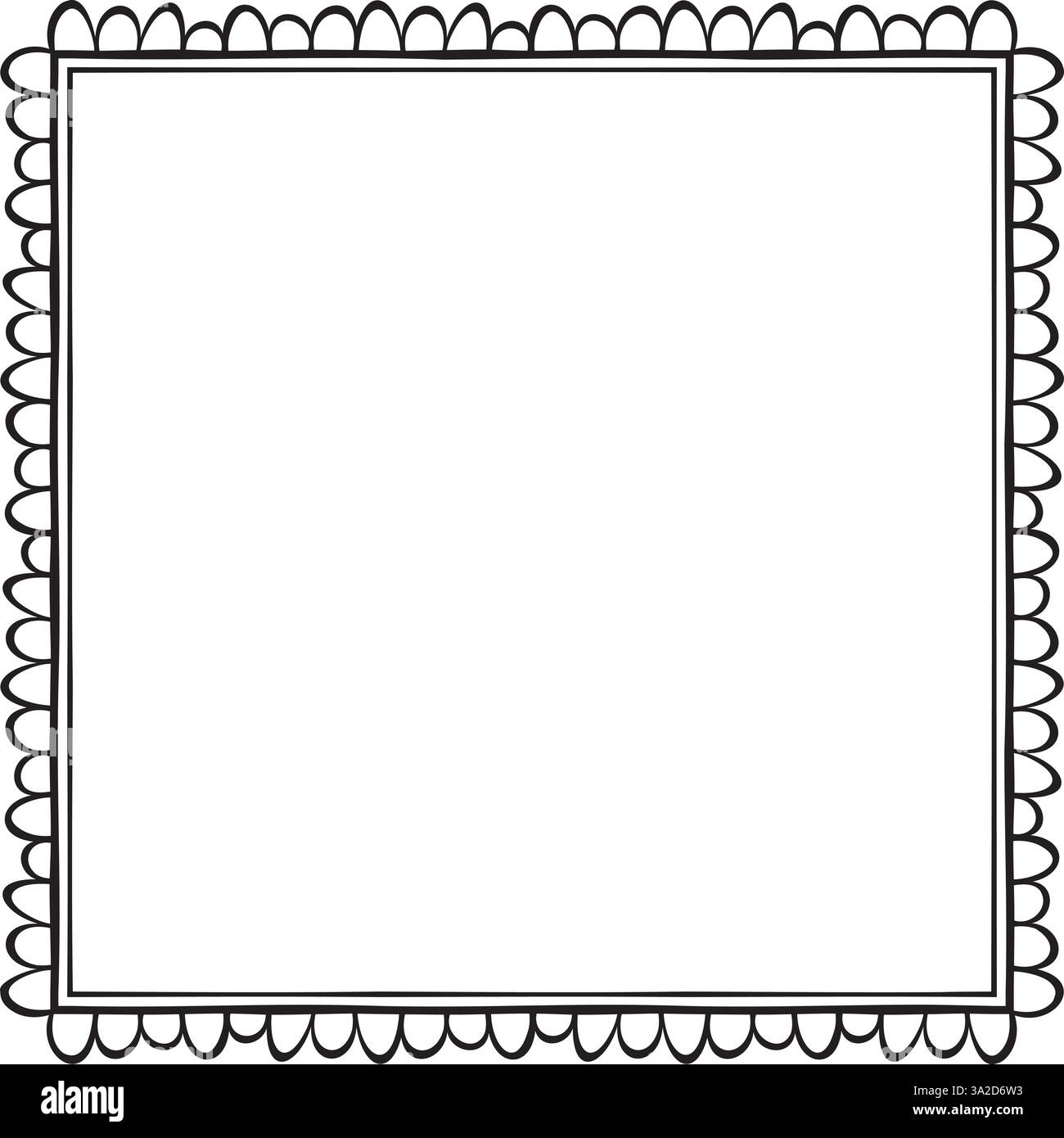 Vector illustration made with lines creating a square border Stock ...