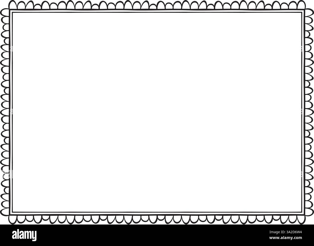 Vector illustration made with lines creating a rectangular border Stock ...