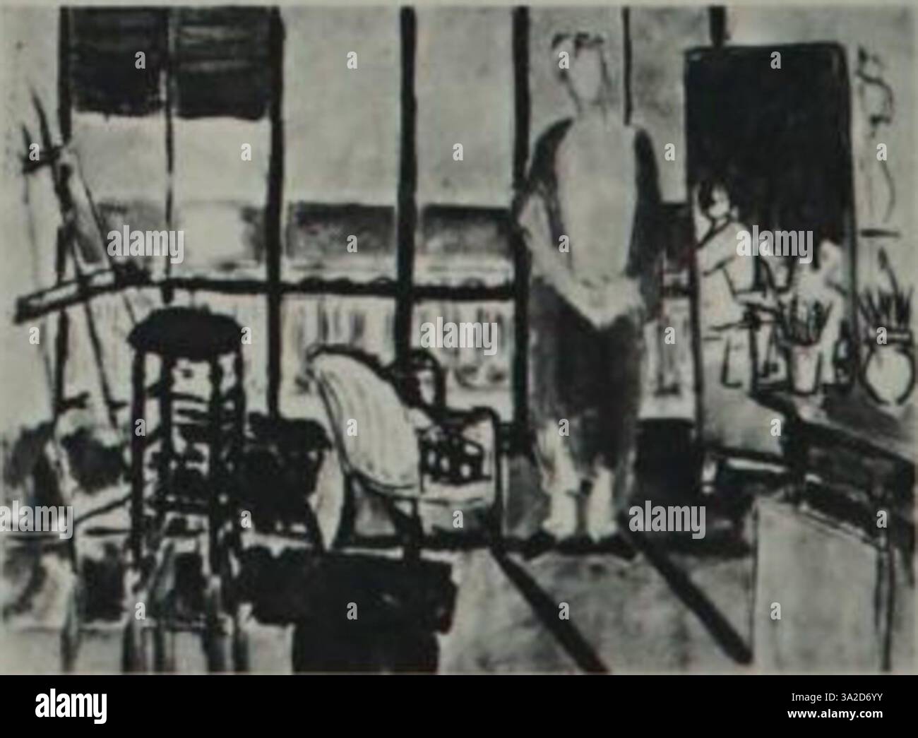 The 461 painting by Matisse utilizes fluid shapes and vibrant colors to ...