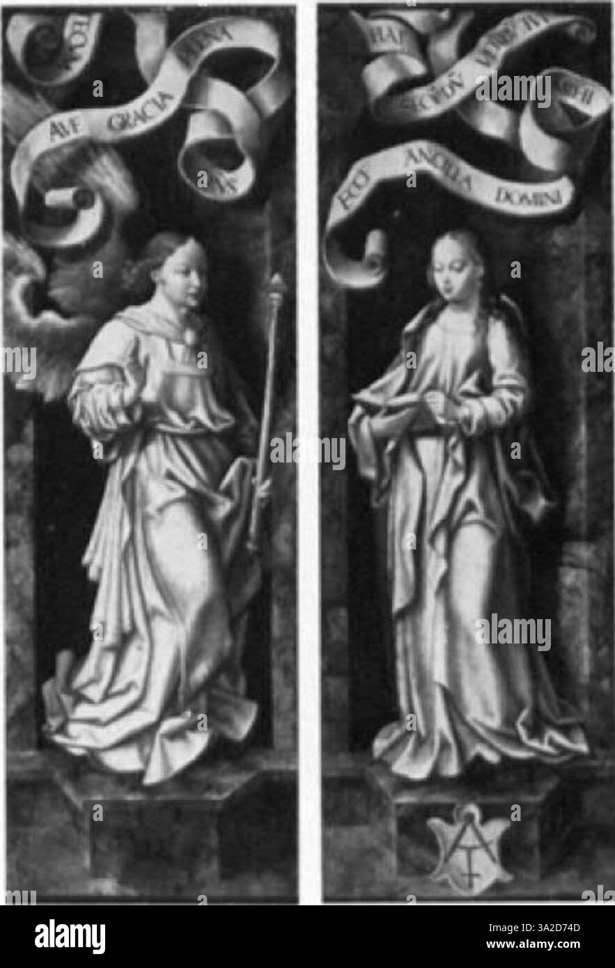 This piece by Joos van Cleve, Jan Provost, and Joachim Patenier portrays religious subjects with ...