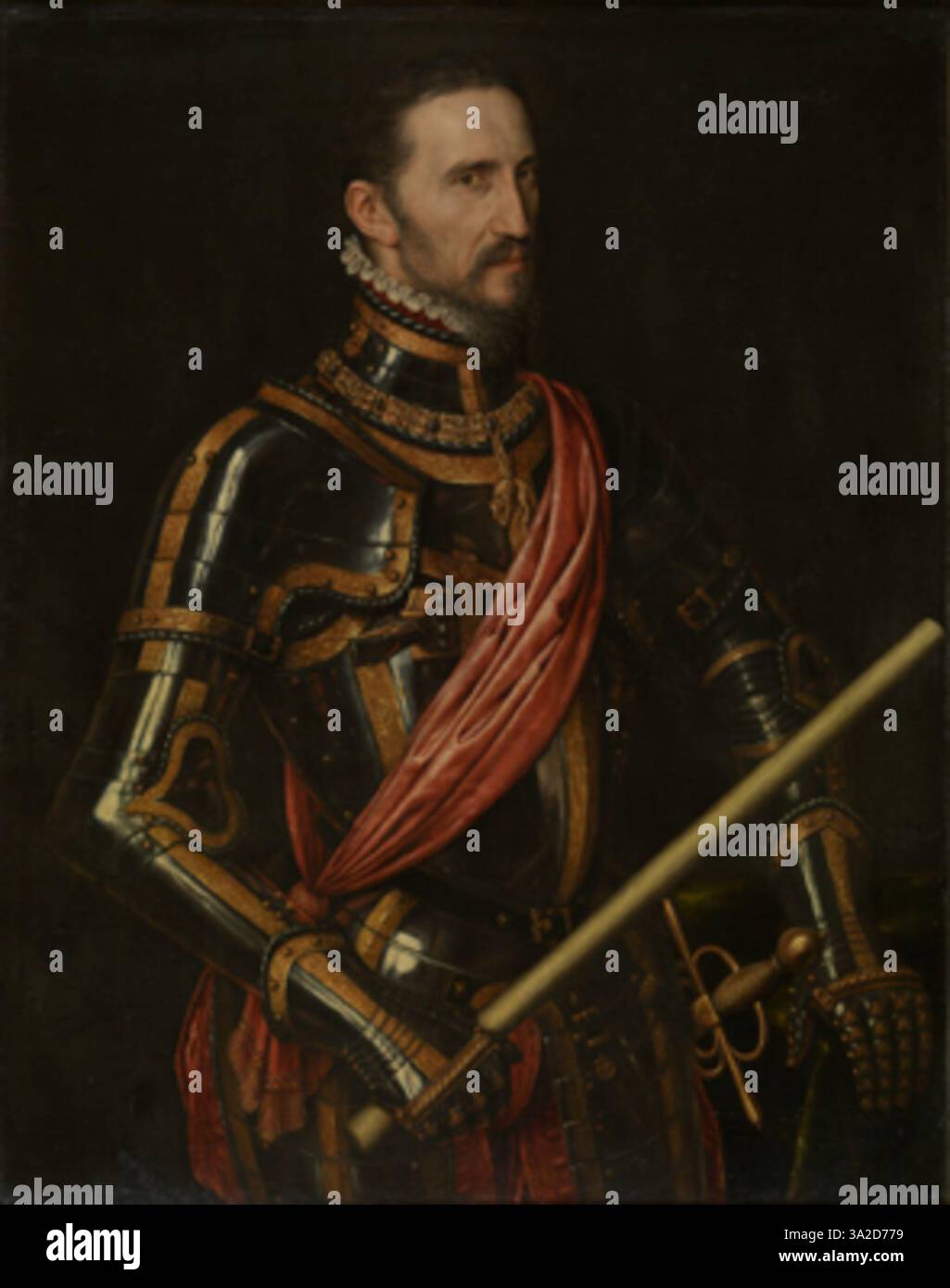 This portrait by Anthonis Mor, painted in the mid-16th century, depicts ...