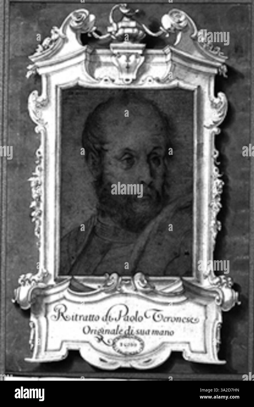 This portrait, part of the Veronese school, depicts the artist himself ...