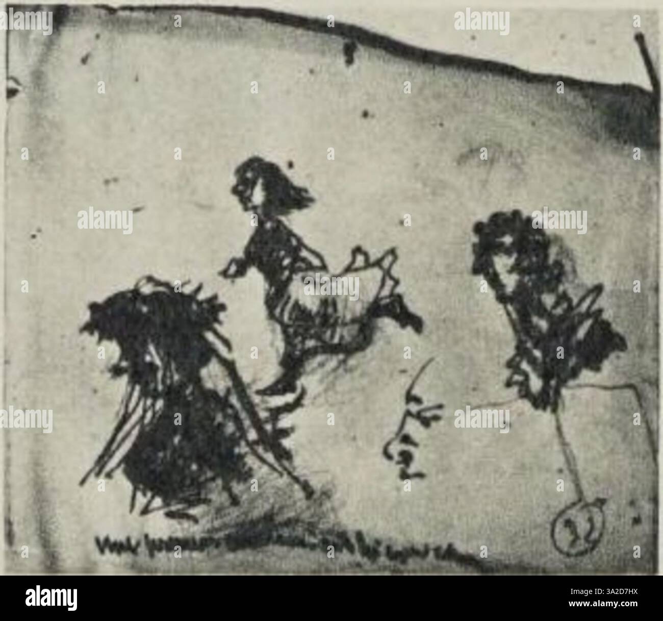 Henri de Toulouse-Lautrec’s painting depicts a woman in an expressive ...
