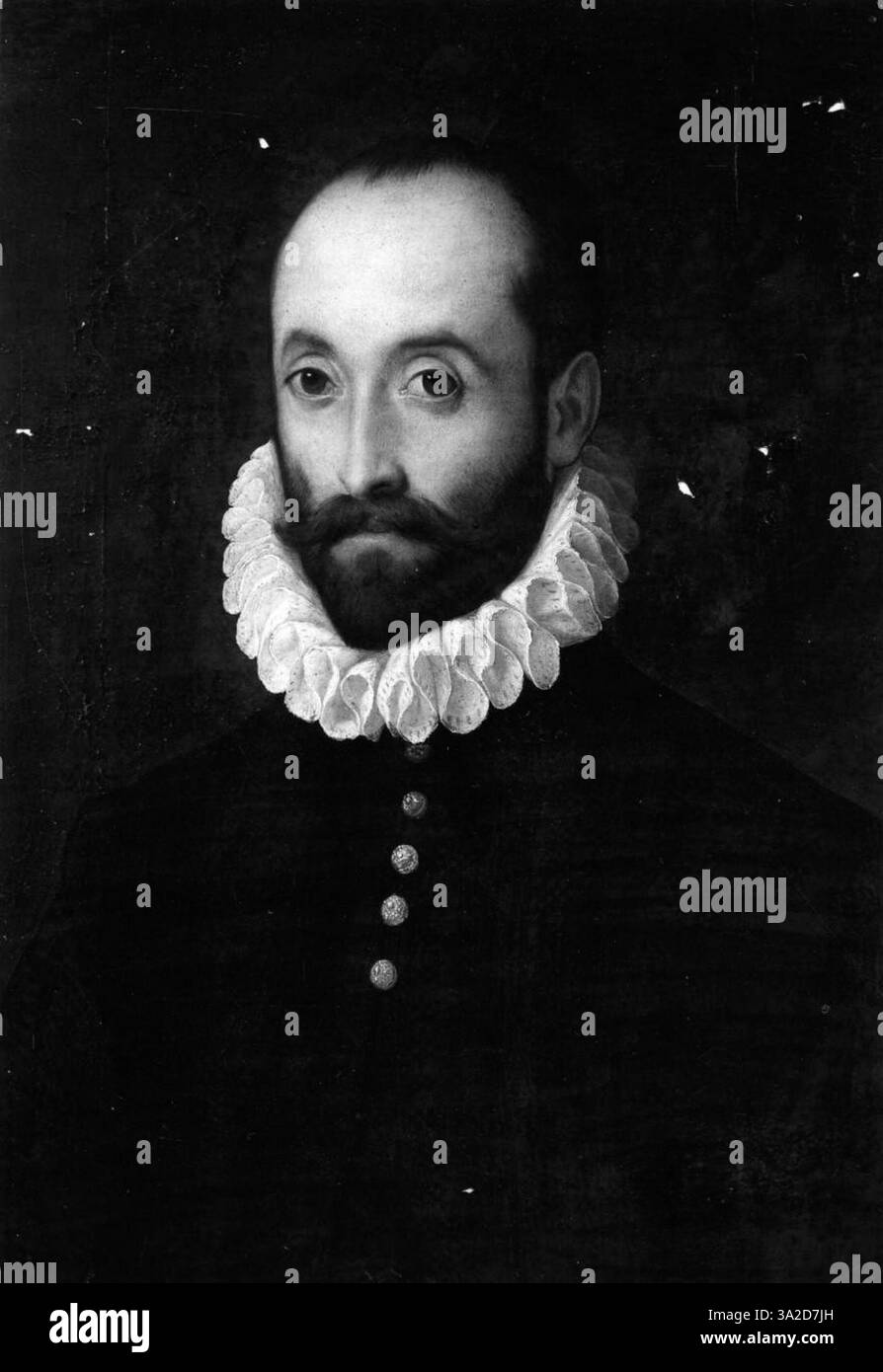 This painting from Barocci’s school features a man, focused on his ...