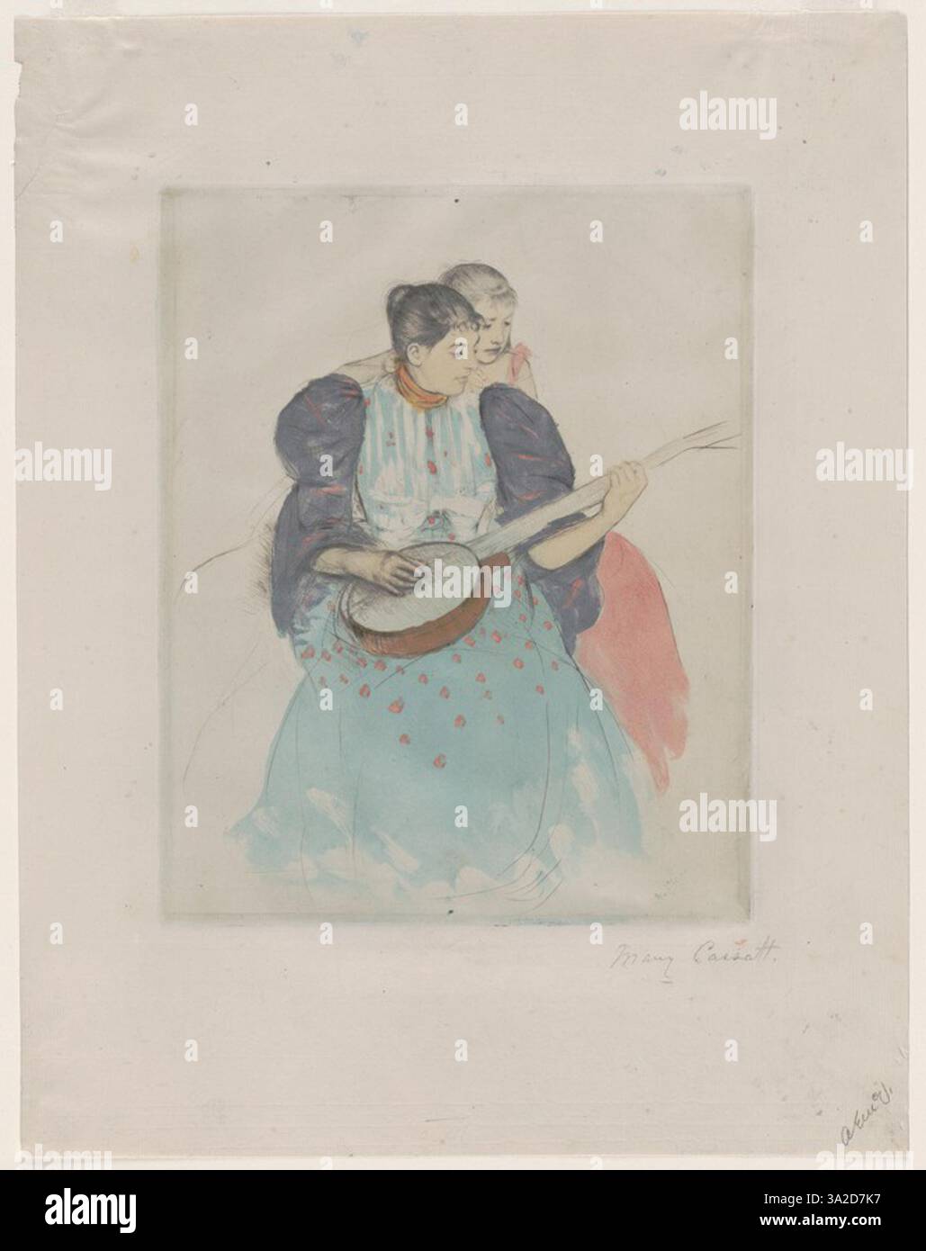 'The Banjo Lesson' shows a mother teaching her child to play the banjo ...