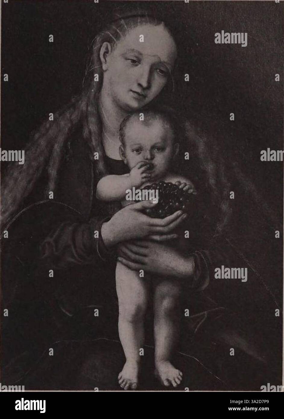 This depiction by Lucas Cranach the Elder shows the Virgin Mary holding the Christ Child ...