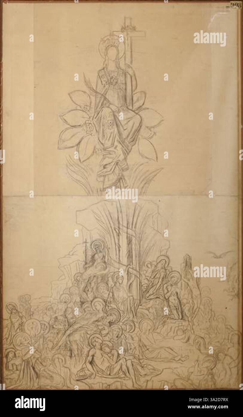 This study for 'Les Martyrs' explores themes of sacrifice and suffering ...