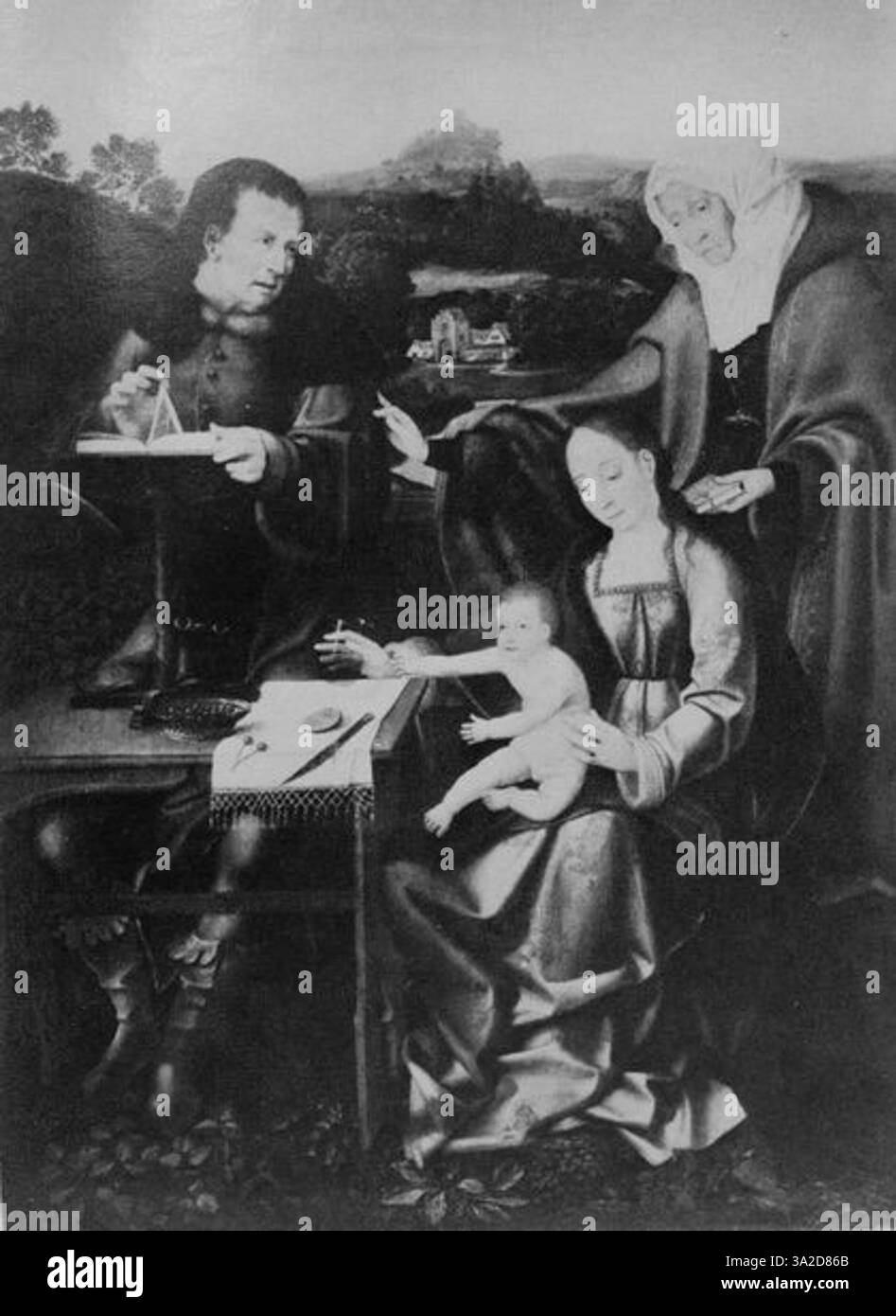 This artwork is attributed to Joos van Cleve and showcases his style ...