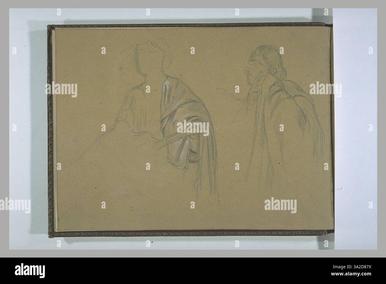 This artwork by Chassériau depicts a figure in a powerful stance ...