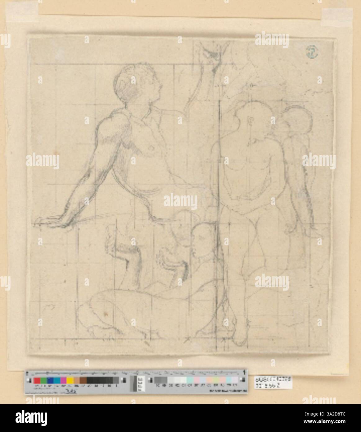 This study for 'The Golden Age' presents Ingres' exploration of ...