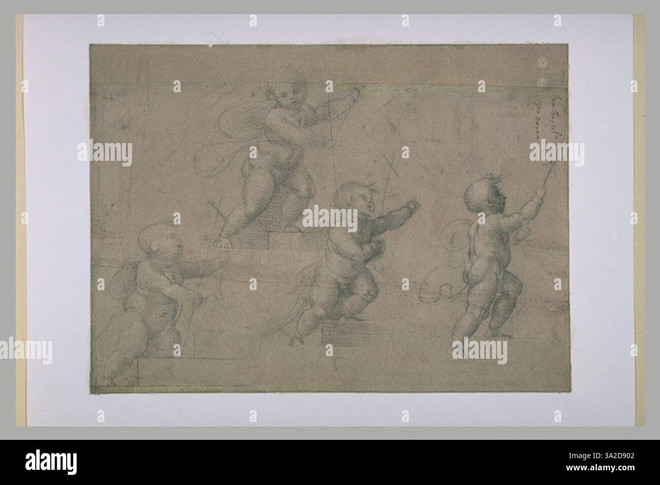 Fra Bartolomeo’s study for a figure of Saint John the Baptist as a ...