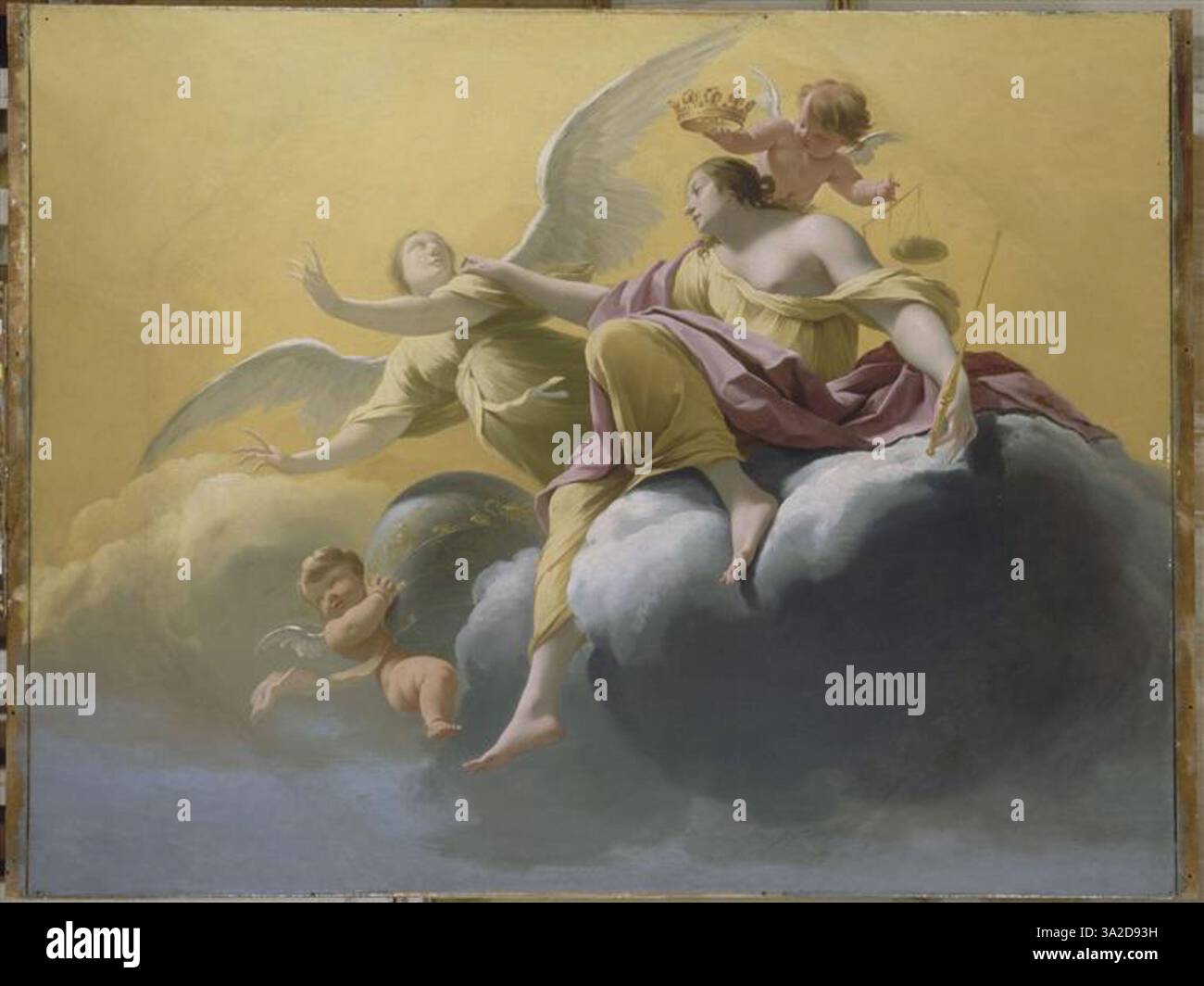 Simon Vouet’s Allegory of Justice illustrates the personification of ...