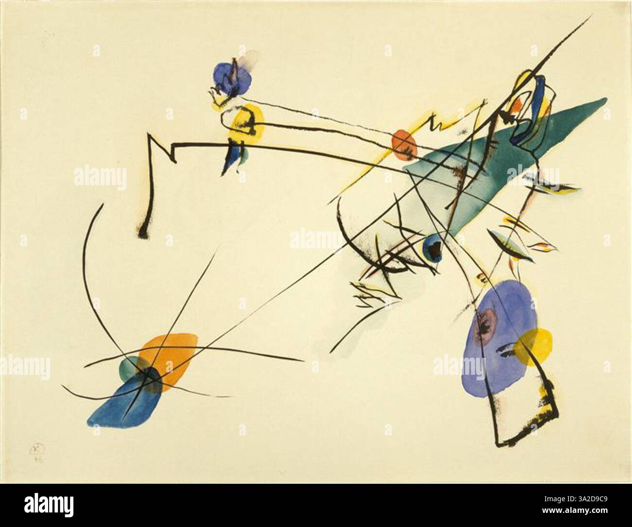 'Einfach' ('Simple') by Kandinsky explores simplicity in form and color ...