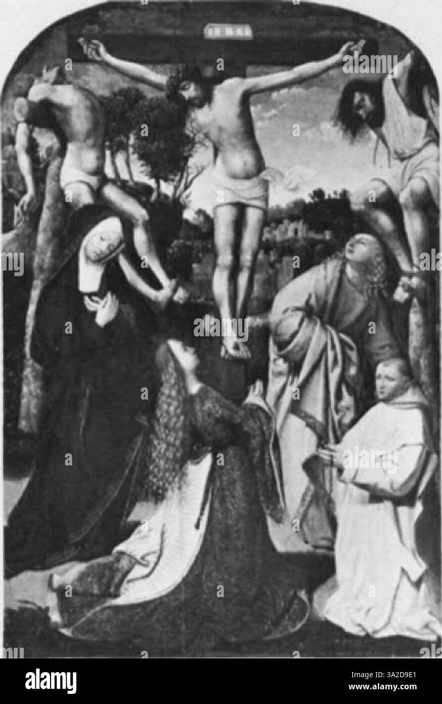 This painting by Jan van Scorel and Pieter Coeck van Aelst features highly detailed human ...