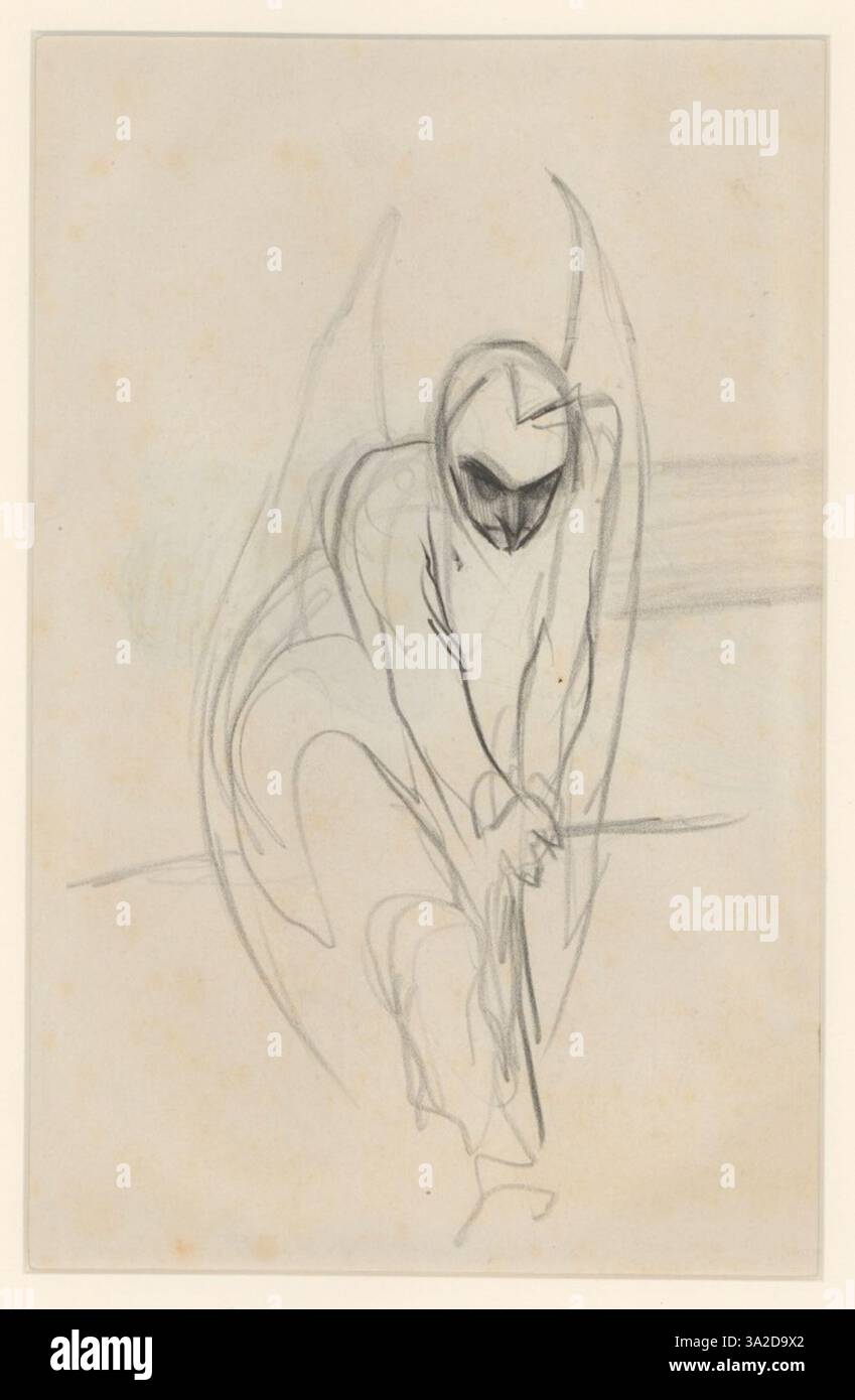 'Personnage ailé' depicts a winged figure, exploring themes of freedom ...