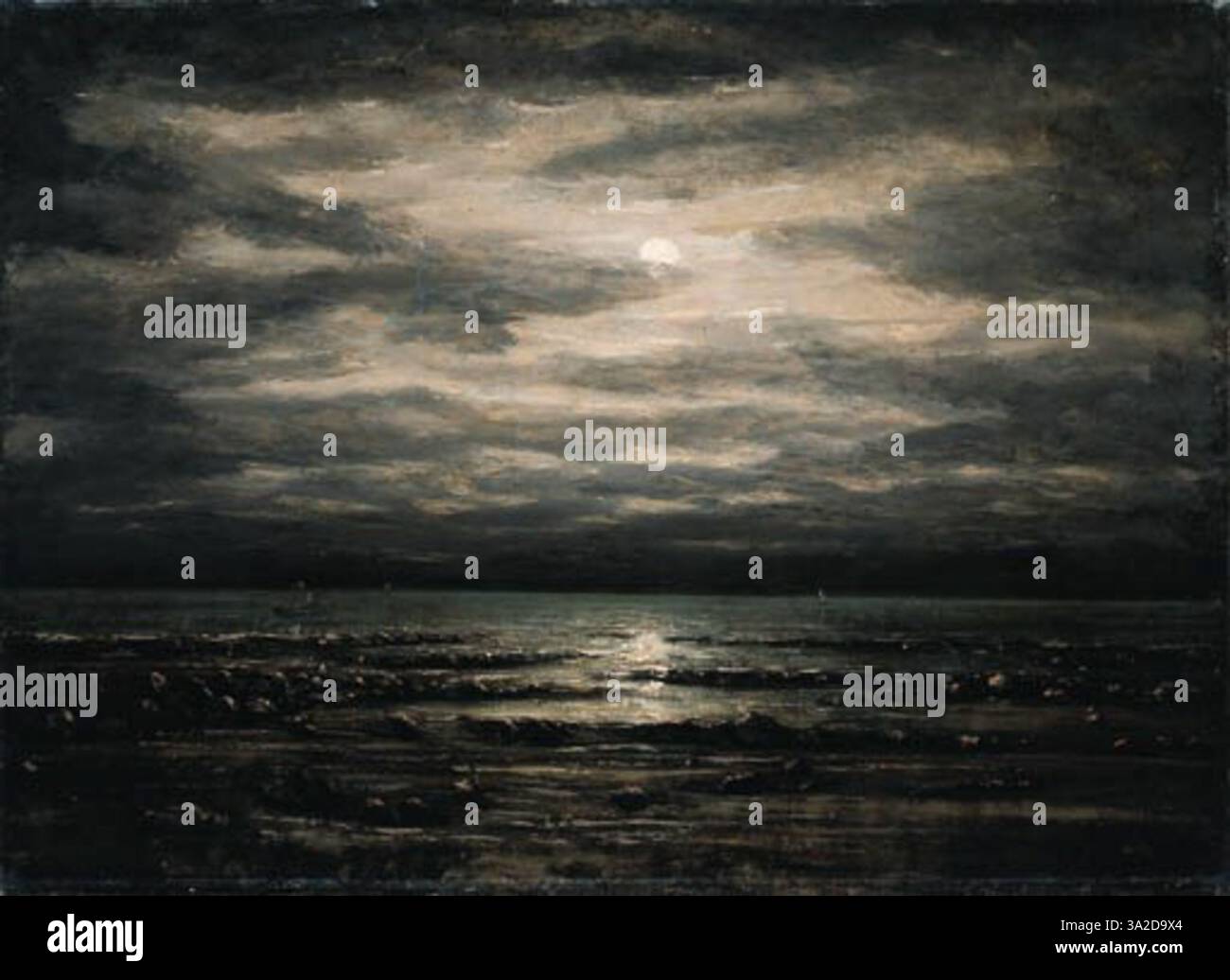 'Le Leman au Crépuscule devant Bon Port' depicts Lake Geneva at ...